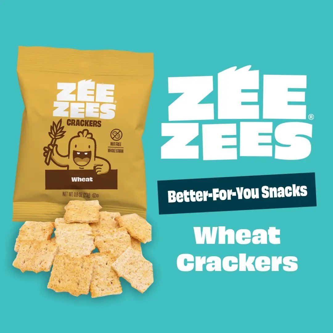 Zee Zees, Wheat Crackers, WG, I/W, 0.8oz